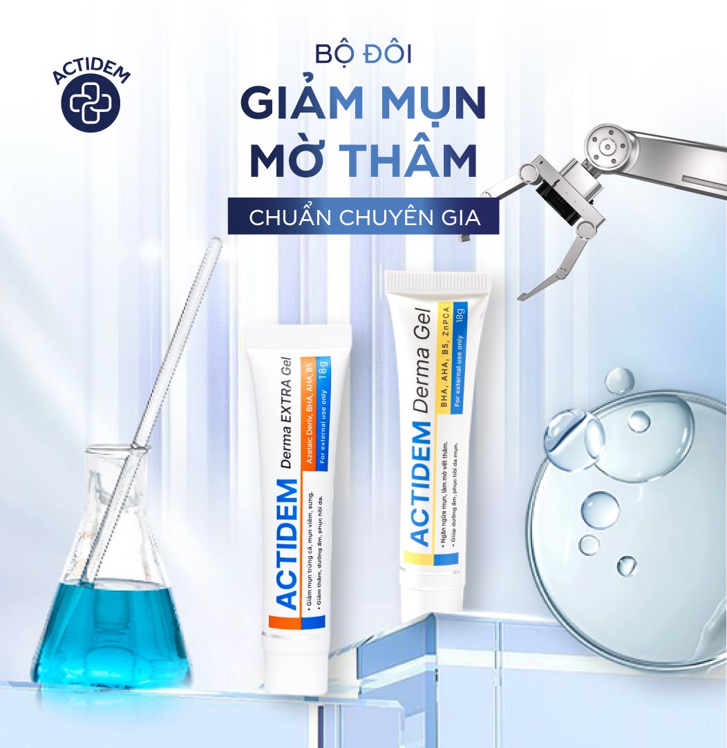 Gel giảm mụn mờ thâm Actidem Derma | Actidem Việt Nam