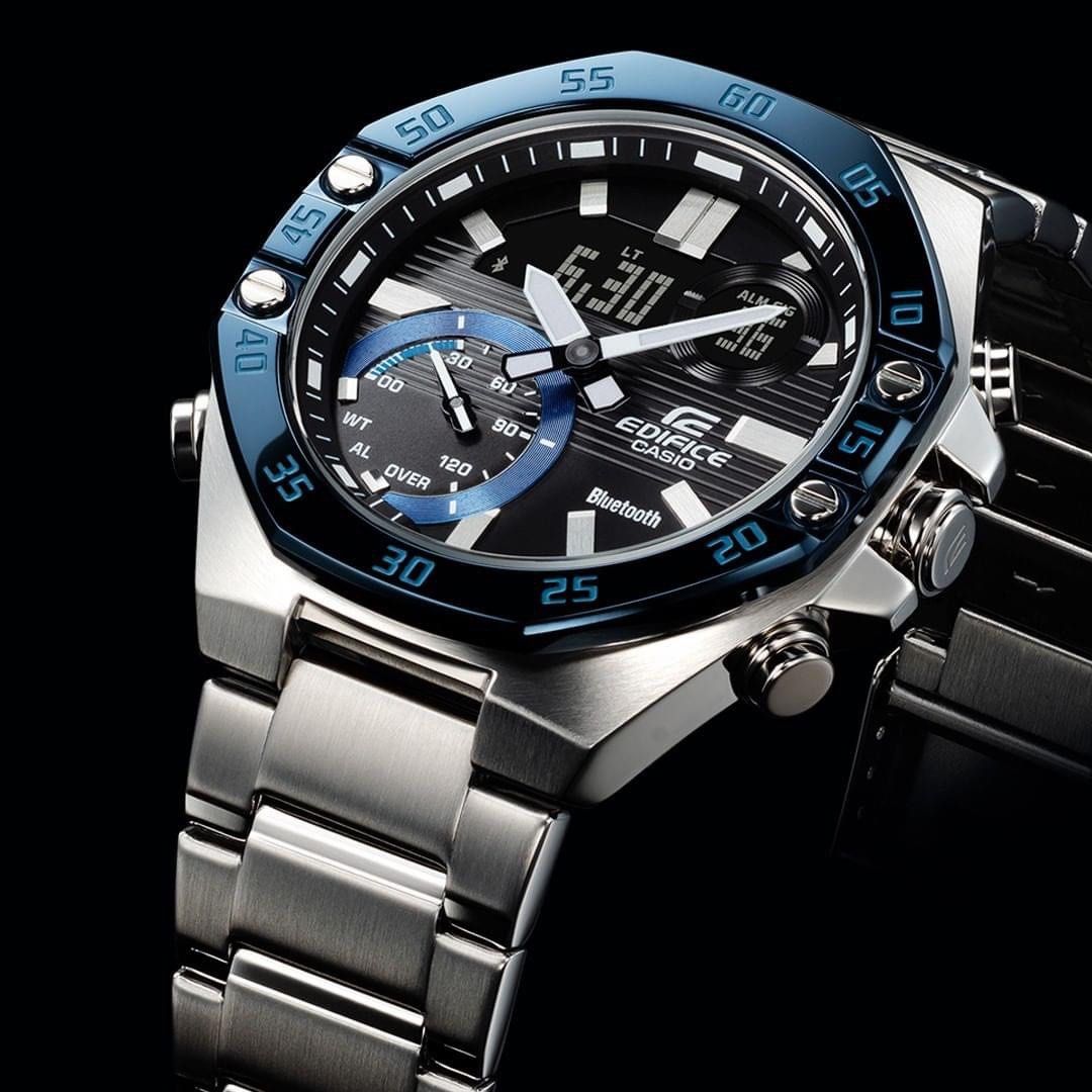 CASIO EDIFICE ECB-10D-1B | NAM | DÂY THÉP - BLUETOOTH | CHÍNH HÃNG | HD ...