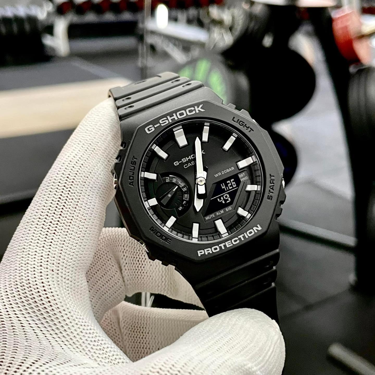 CASIO G-SHOCK GA-2100-1ADR | NAM | DÂY CAO SU | CHÍNH HÃNG | HD Watch Store