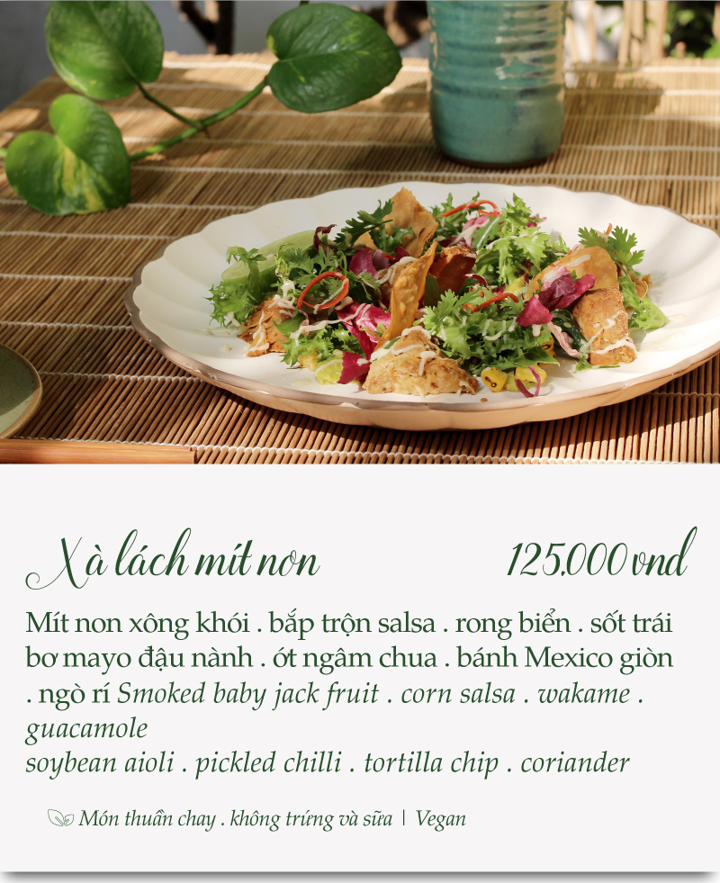 MENU | Đu Đủ Xanh . Vegetarian