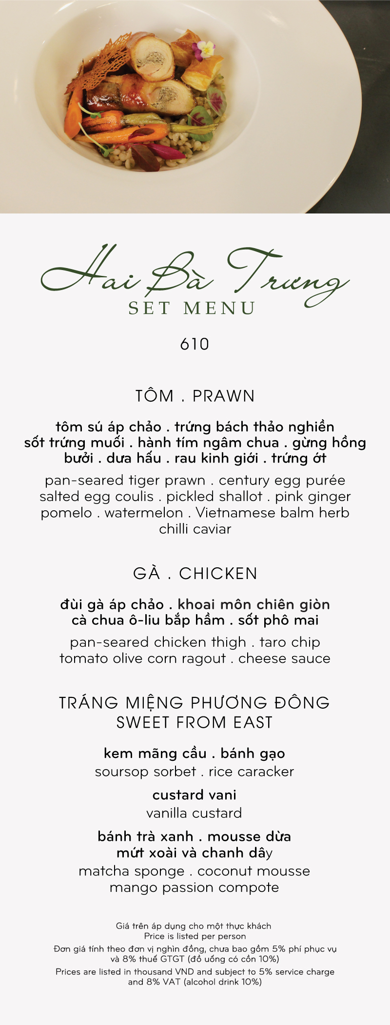 MENU . Blanc. Restaurant