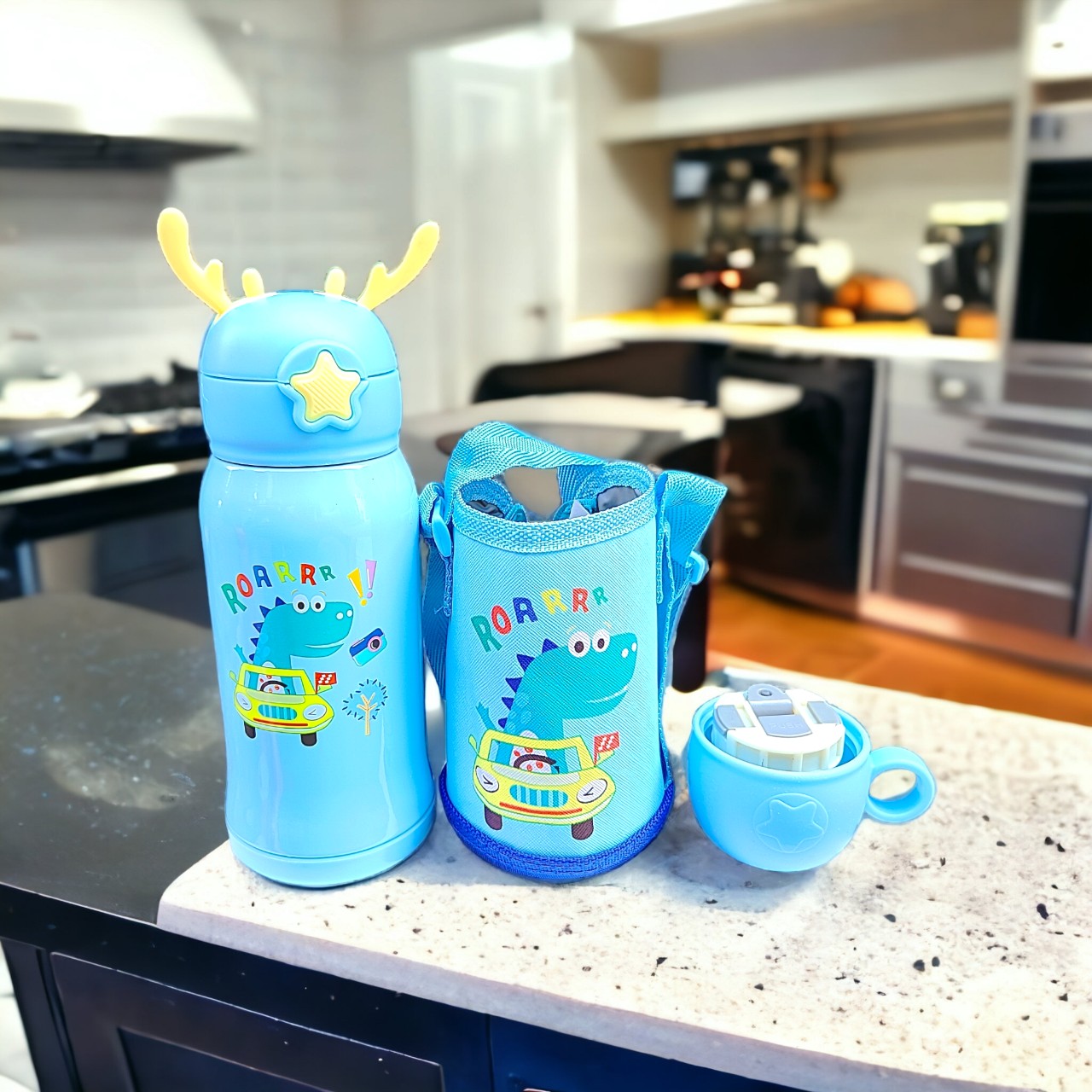 BÌNH NƯỚC GIỮ NHIỆT INOX 304- 2 ĐẦU 600ML 1 ĐẦU ỐNG HÚT/ 1 ĐẦU NẮP ĐẬY