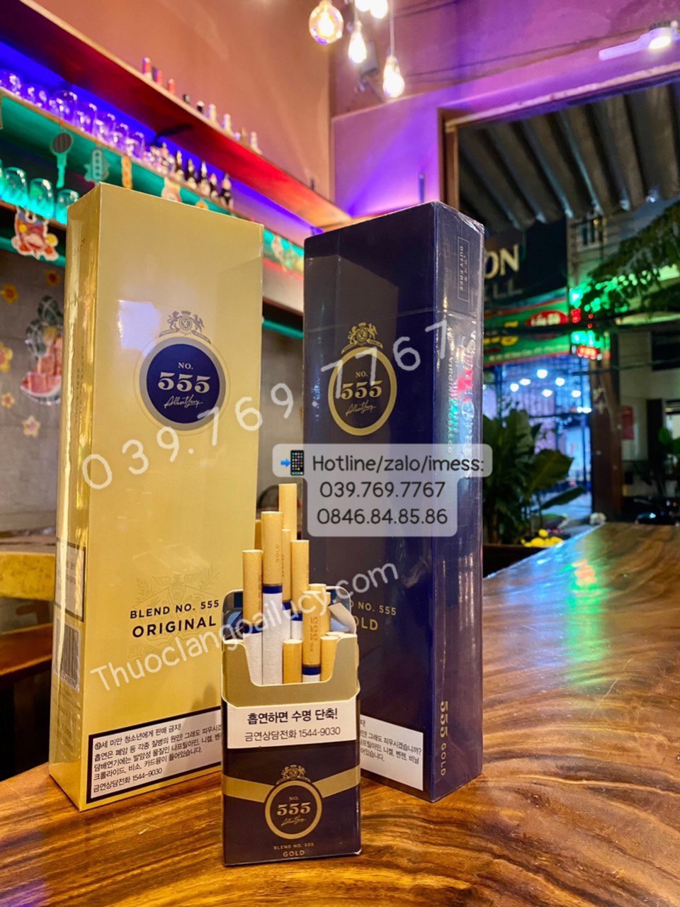Thuốc lá 555 Hàn Quốc (555 Gold + 555 Original) | Thuoclangoaixachtay.com