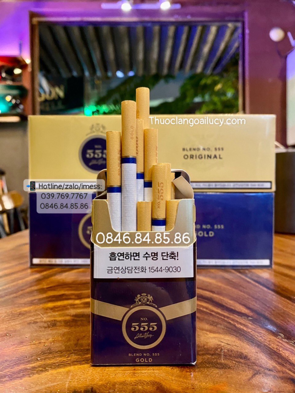 Thuốc lá 555 Hàn Quốc (555 Gold + 555 Original) | Thuoclangoaixachtay.com