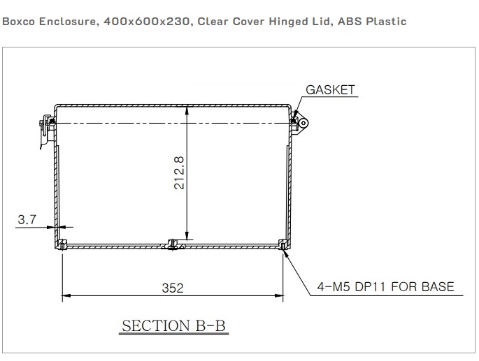 Tủ điện nhựa chống thấm BC-AGP-406023 Boxco