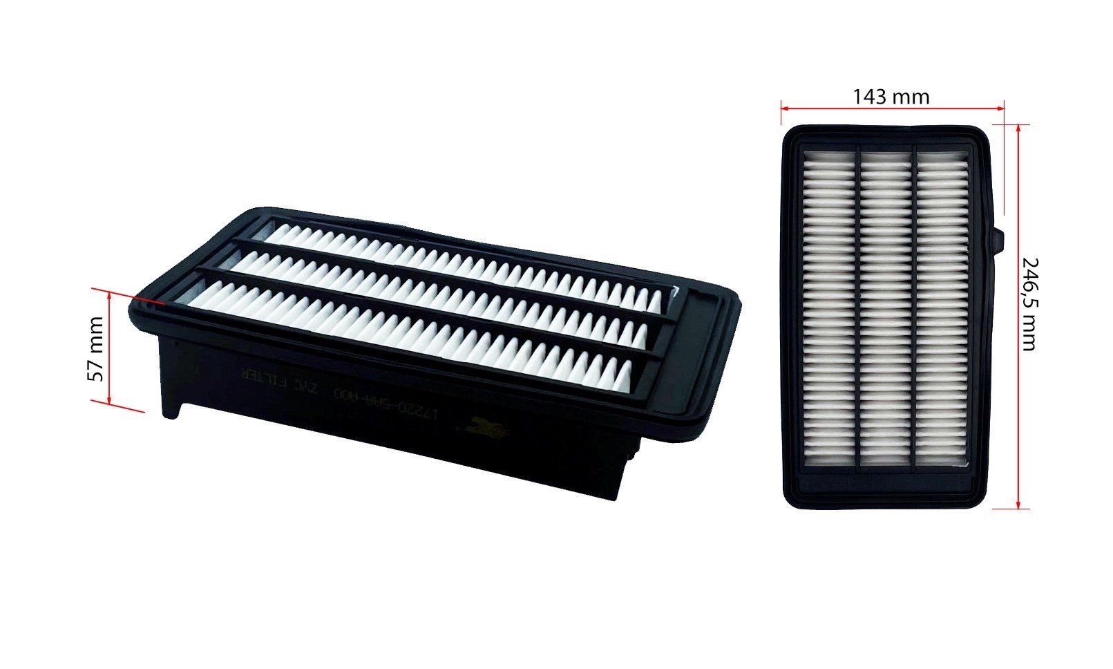 Lọc gió động cơ Honda Civic, CR-V (động cơ 1.5 Turbo) (Mã: 17220-5AA-A00)