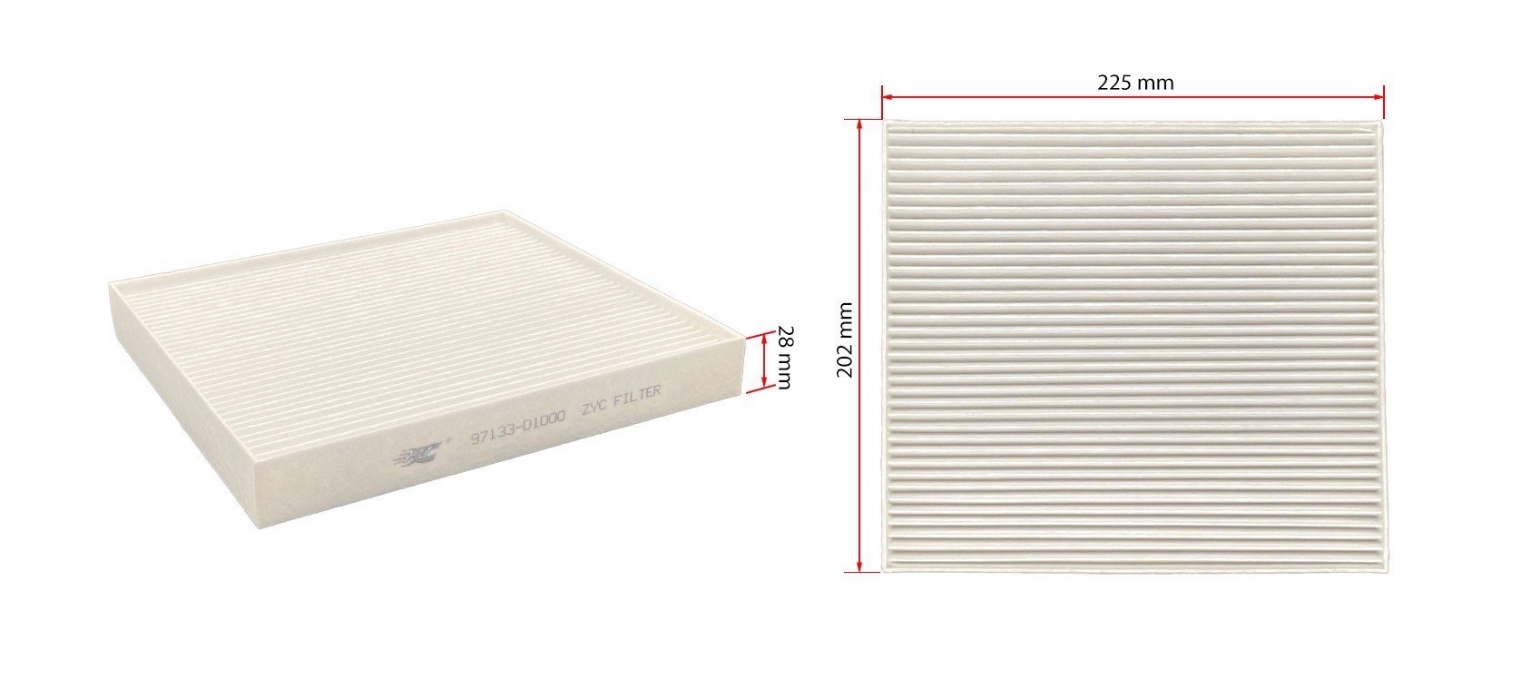 [ZYC Filter] Lọc điều hòa Hyundai cho các dòng xe Accent, Kona