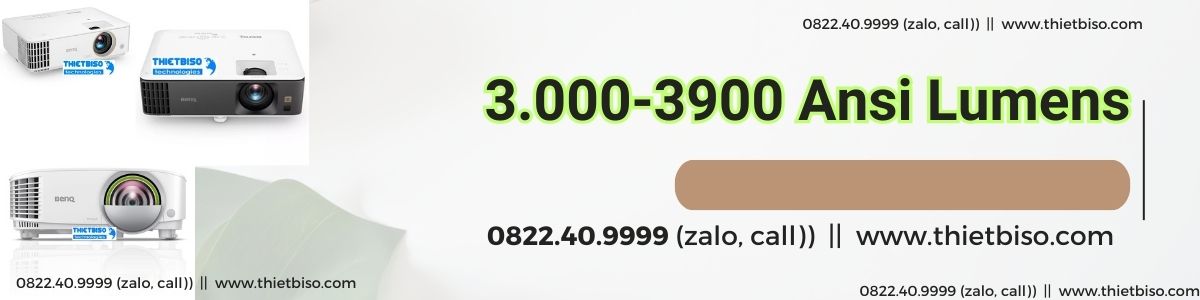 3000 - 3900 Ansi lumens giá rẻ tại thietbiso