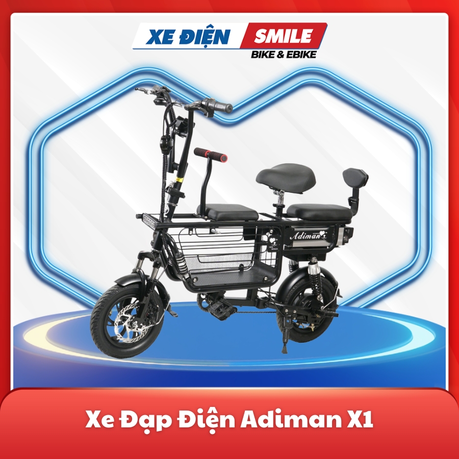 Xe Đạp Điện Adiman X1 - Xe Đạp Điện Tối Ưu Mọi Hành Trình!