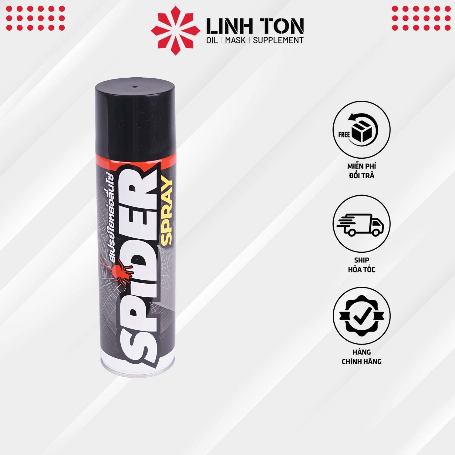 Chai xịt sên, bôi trơn, dưỡng sên nhập khẩu Thái Lan SPIDER SPRAY 600ml