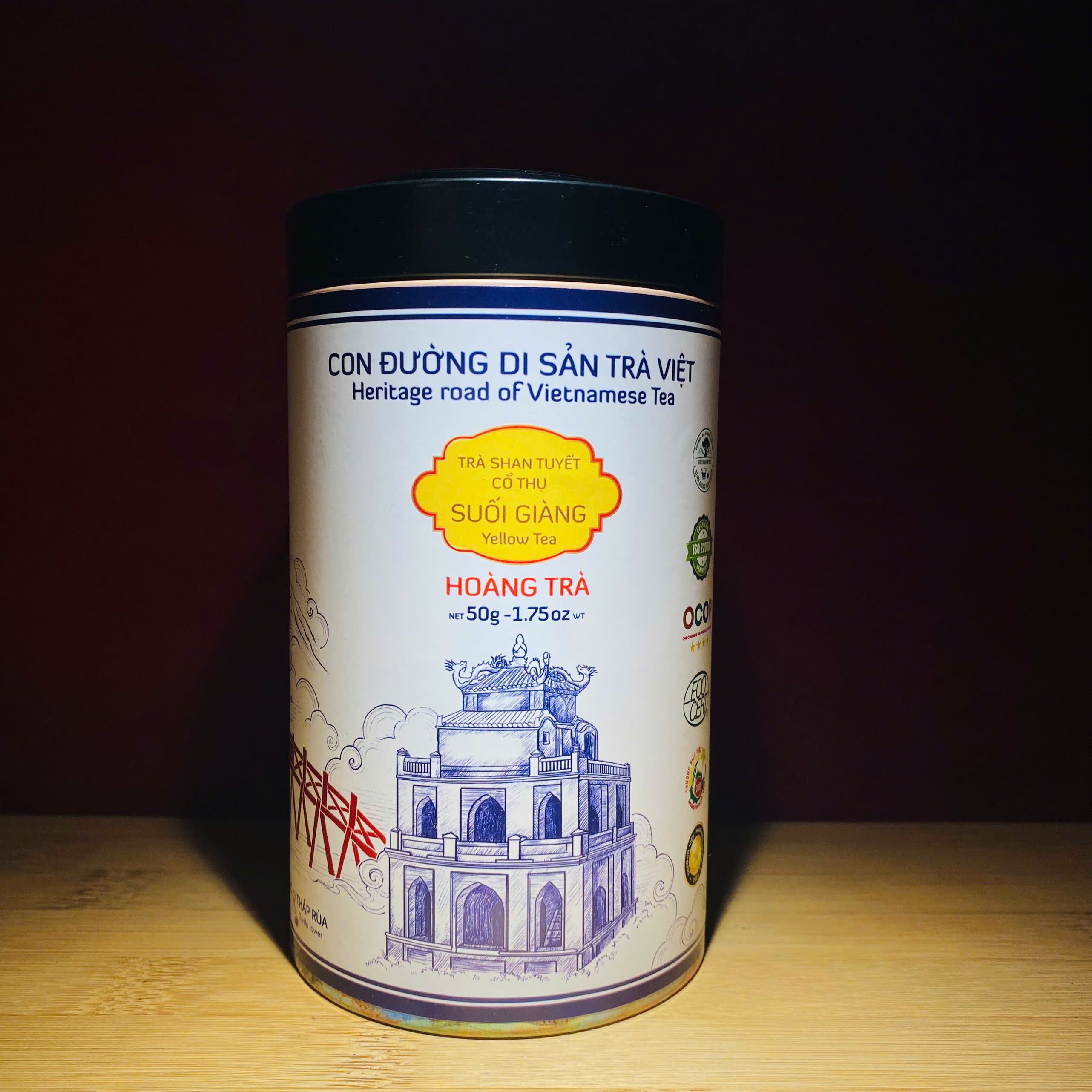 Trà Du Lịch Hà Nội - Hoàng trà Shan tuyết cổ thụ 50g VIETNAM TEASHOP