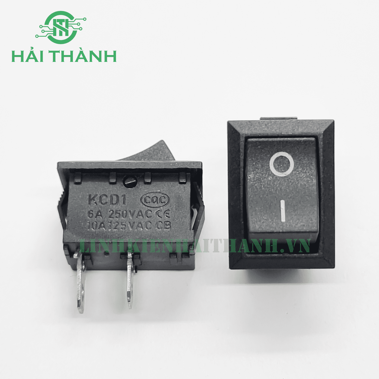 CÔNG TẮC KCD1-101 6A 250V 2P MÀU ĐEN
