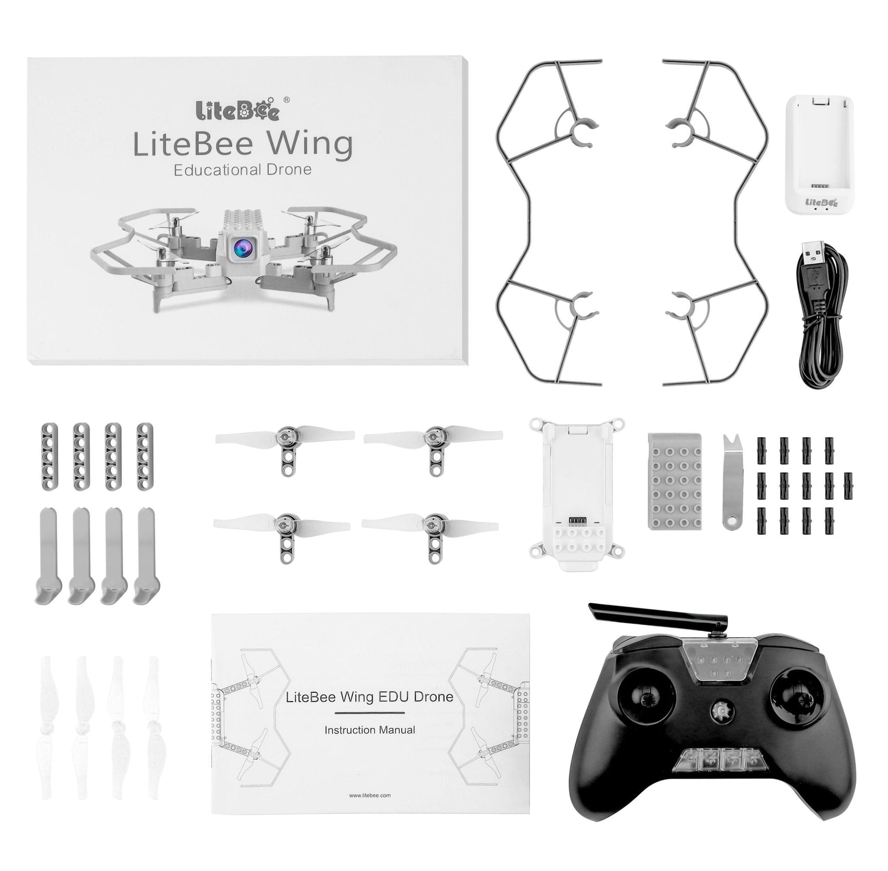Litebee Wing Drone lập trình, Makerfire lập trình Scratch Python