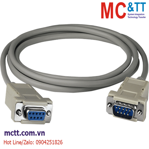 Cáp chuyển đổi DB9 Male sang DB9 Female RS-232: Pin1-Pin9 ICP DAS CA-0915 CR | MC&TT Co., Ltd