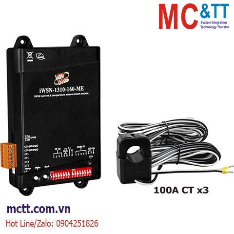 Module đo dòng không dây iWSN 3 kênh 100A CT ICP DAS iWSN-1310-160-ME CR | MC&TT Co., Ltd
