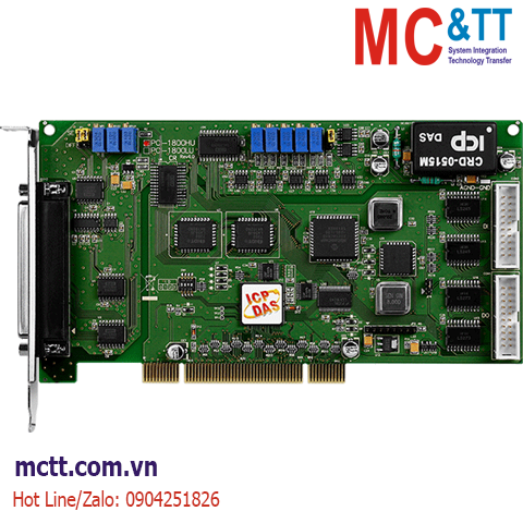 Card PCI 16 kênh AI 12 bits 44 kS/s + 2 kênh AO + 16 kênh DI/DO + 3 ...
