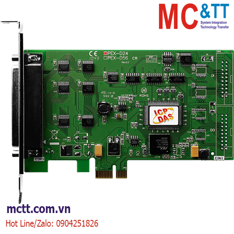Card PCI Express 24 kênh vào/ra số DI/DO ICP DAS PEX-D24 CR | MC&TT Co., Ltd