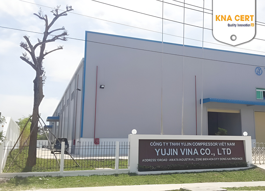 KNA cấp chứng chỉ ISO 14001 cho Công ty TNHH YUJIN ENC VINA