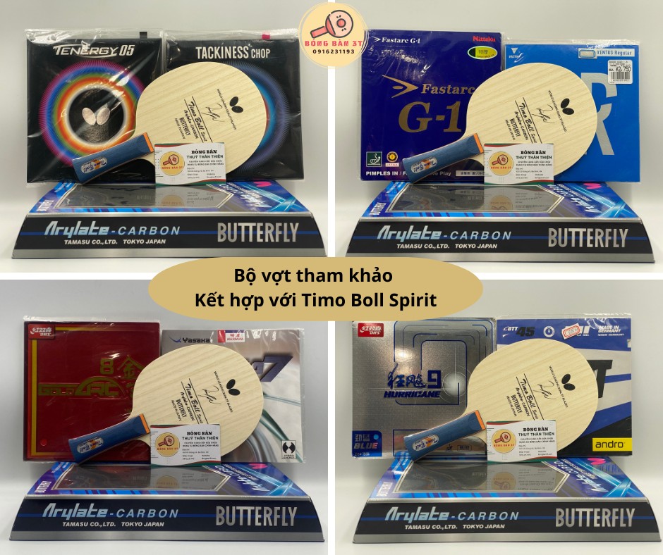 Cốt vợt Timoboll Spirit - Bảo hành chính hãng Butterfly Nhật Bản | Bóng ...