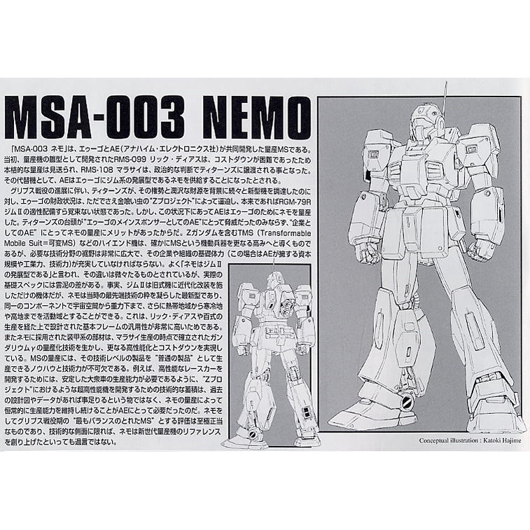 Mô hình lắp ráp MG 1/100 NEMO Bandai