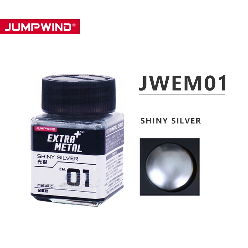 Sơn màu kim loại EM01-EM16 Extra Metal Jumpwind 18ml - Sơn Mô Hình