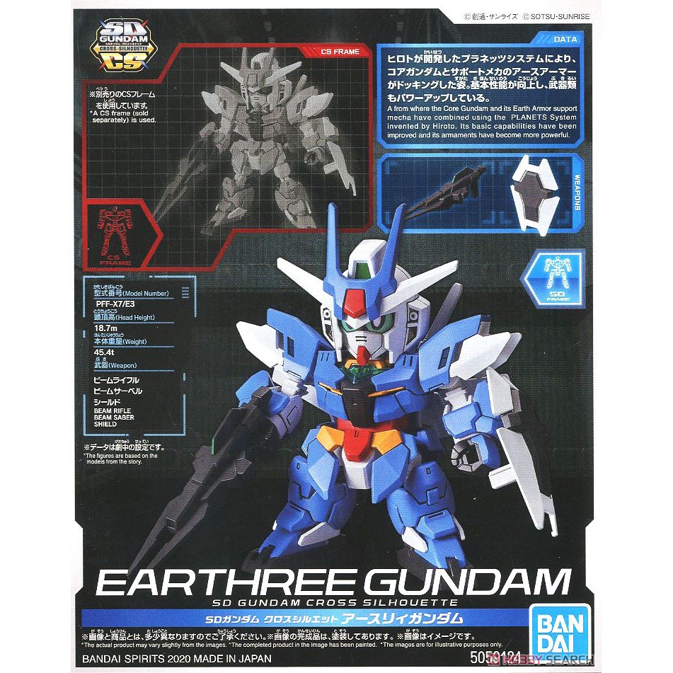Mô hình SD CS Earthree Gundam Bandai