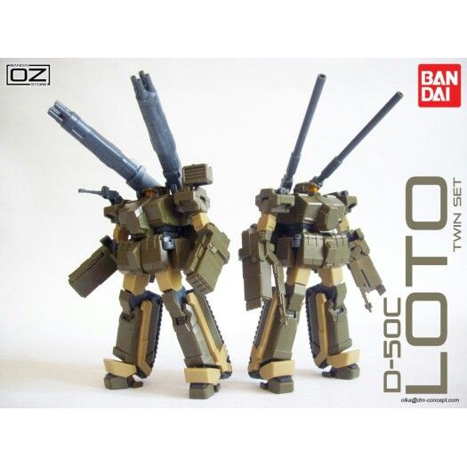 Mô hình Gundam HG UC D-50C Loto Twin Set Bandai 4573102591623