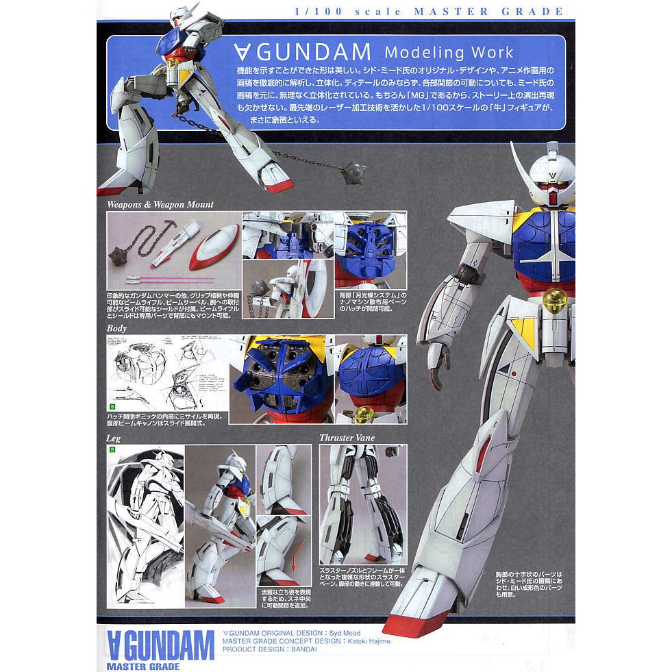 Mô hình MG WD-M01 Turn A Gundam Bandai 4573102638243