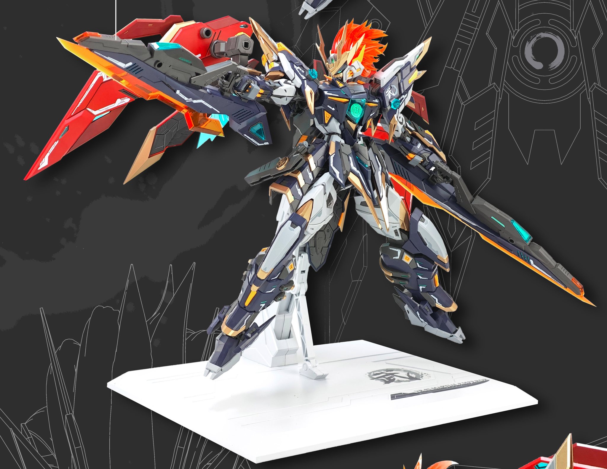 Mô Hình Lắp Ráp SNAA 1/100 MARTIAL EMPEROR YR-03 Plastic Model Kits