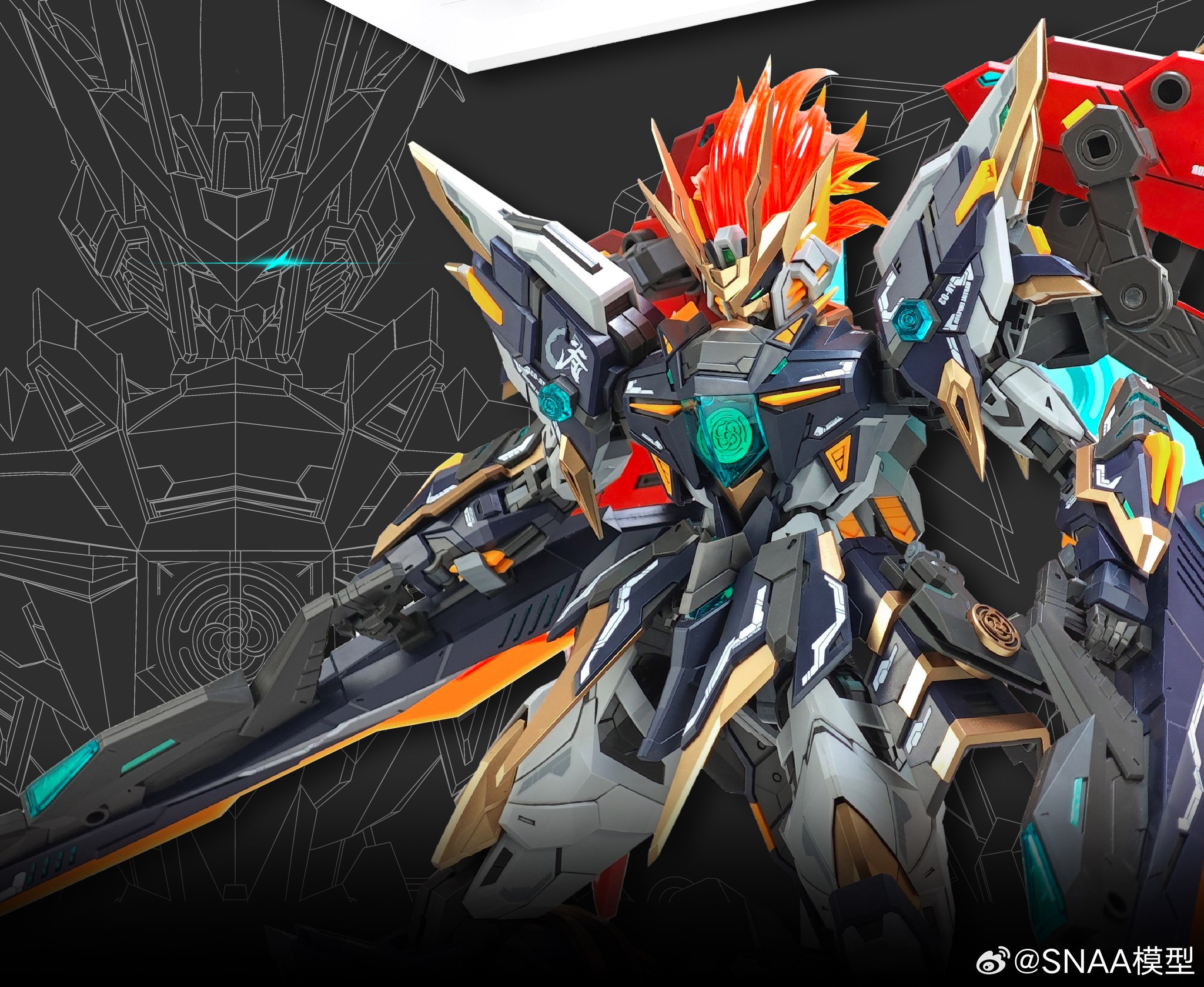 Mô Hình Lắp Ráp SNAA 1/100 MARTIAL EMPEROR YR-03 Plastic Model Kits