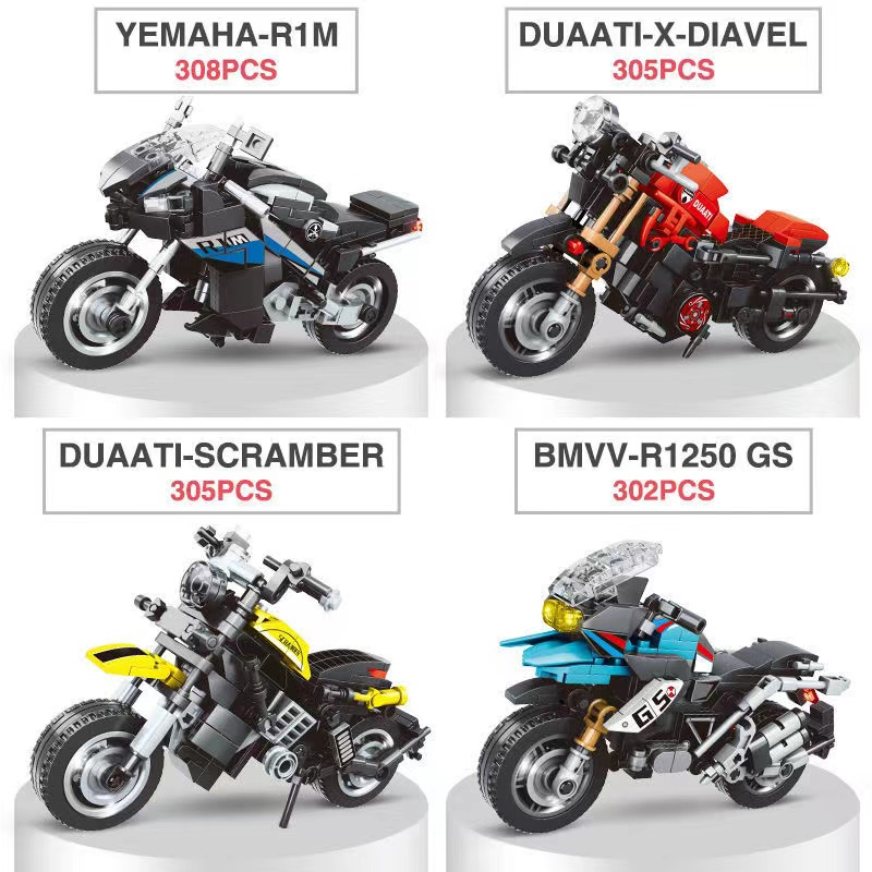 Mô hình đồ chơi Lego lắp ráp xe máy - mô tô thể thao Motorcycle - mô ...