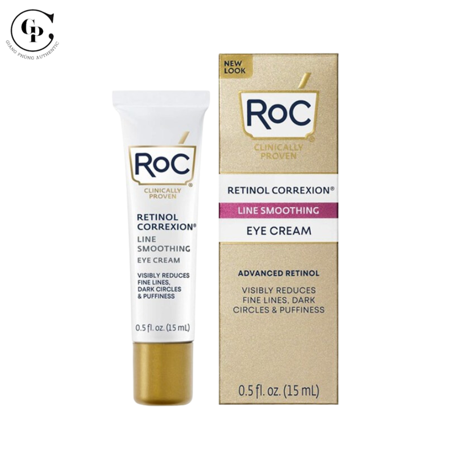 Kem Dưỡng Mắt RoC Retinol Correxion Line Smoothing Eye Cream 17.7ml