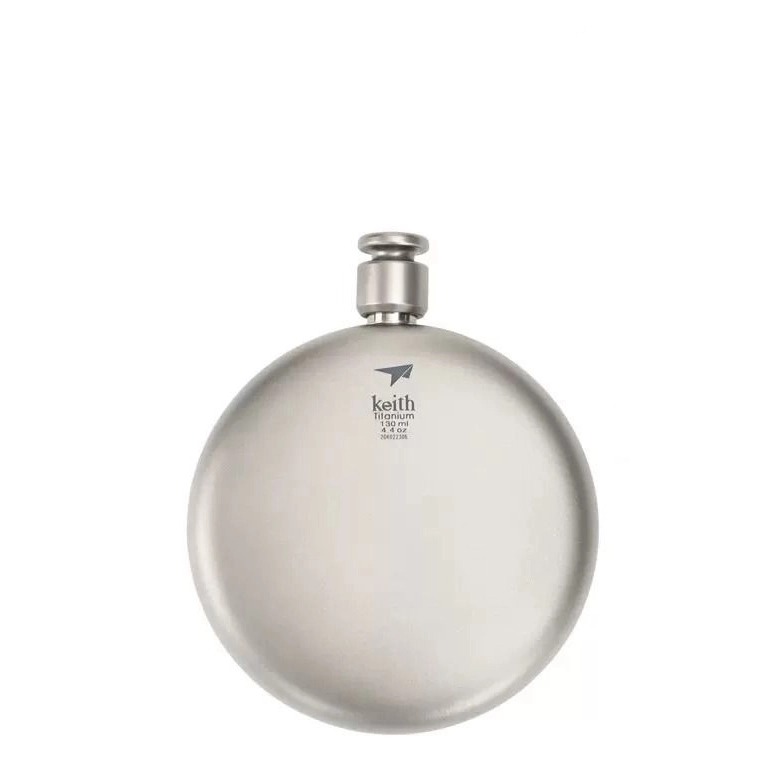Bình Rượu Keith Titanium Round Flask 130ml | Công Ty TNHH ProCamping