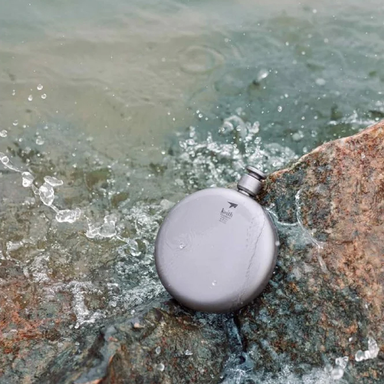 Keith Bình Rượu Titanium Round Flask 130ml | Công Ty TNHH ProCamping