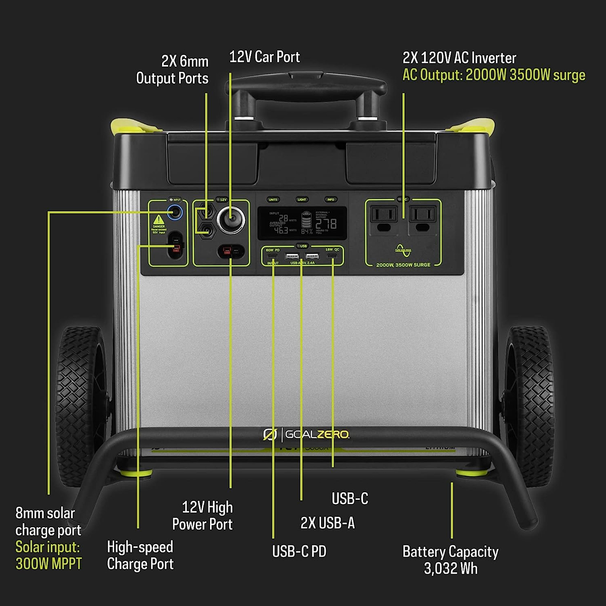 Bộ Lưu Điện Cắm Trại Goal Zero Yeti 3000X Portable Power Station | Công ...