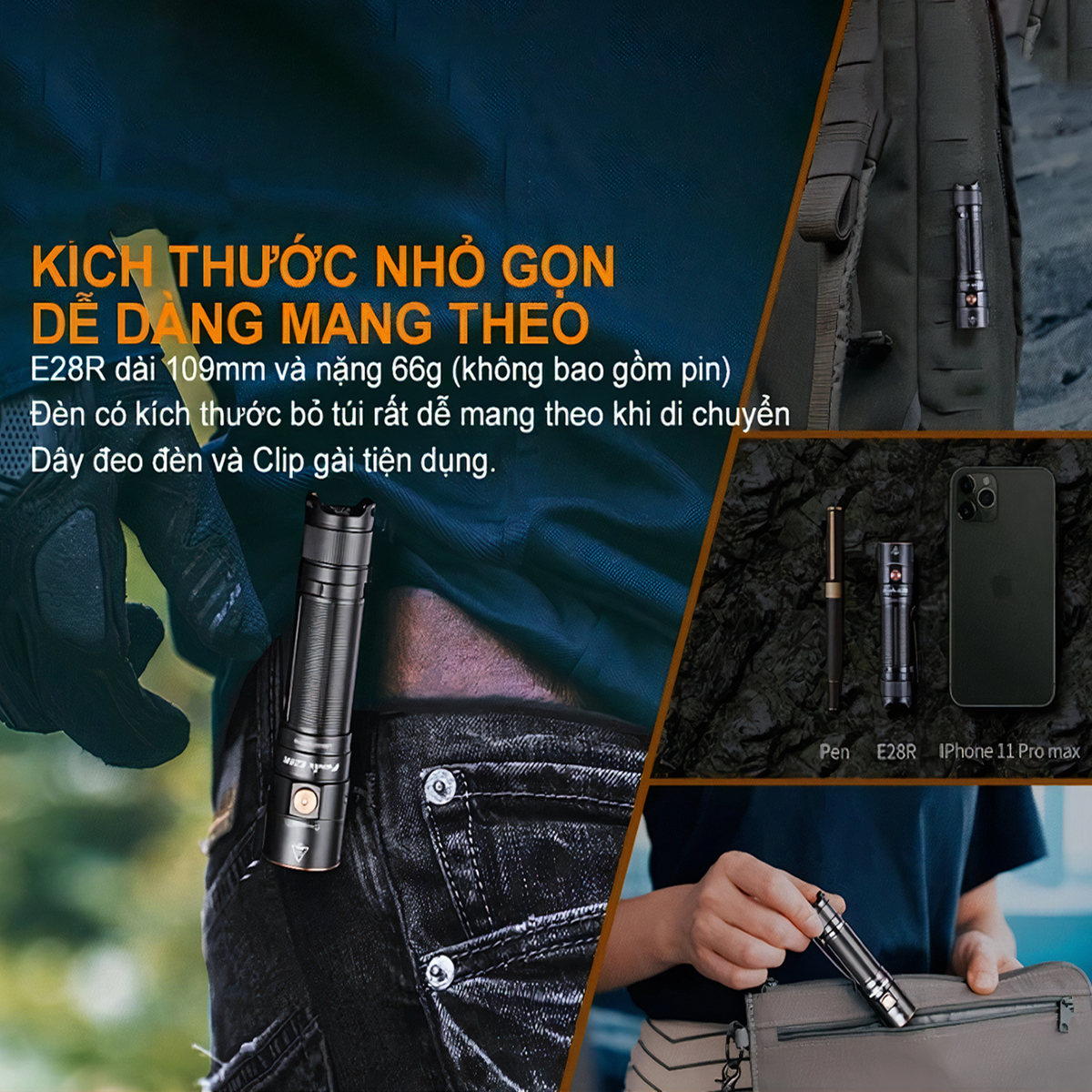 FENIX E28R Đèn Pin Độ Sáng 1500 Lumen | Công Ty TNHH ProCamping