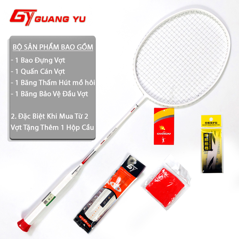 Vợt Cầu Lông GUANG YU 10U Bản Super Full Carbon, Vợt Tấn Công Phòng Thủ ...