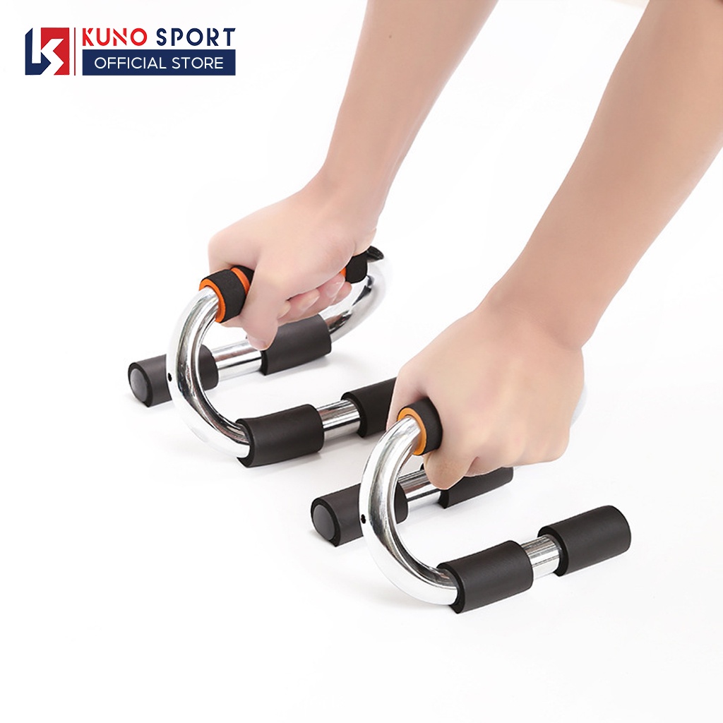 Dụng Cụ Hít Đất Chống Đẩy Cầm Tay KUNO SPORT Đường Kính Khung To 22MM