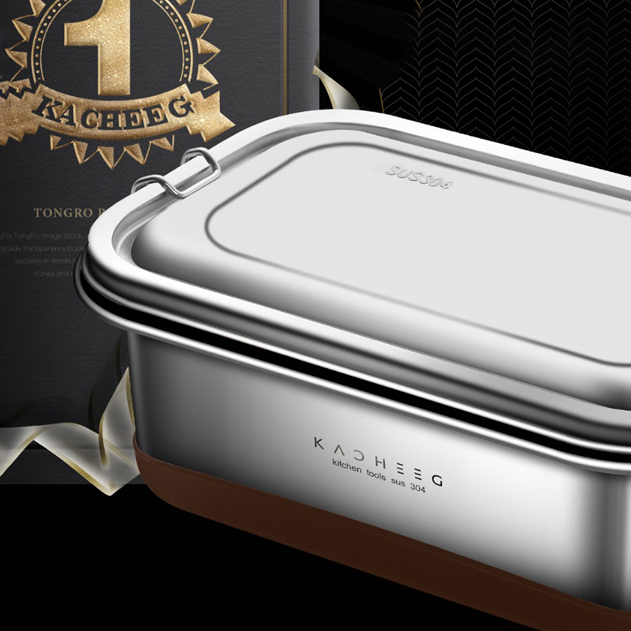 Hộp đựng cơm giữ nhiệt 2 tầng KACHEEG cao cấp