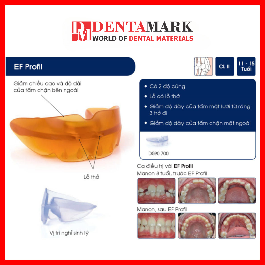 Hàm định hình khớp răng EF Line Orthoplus