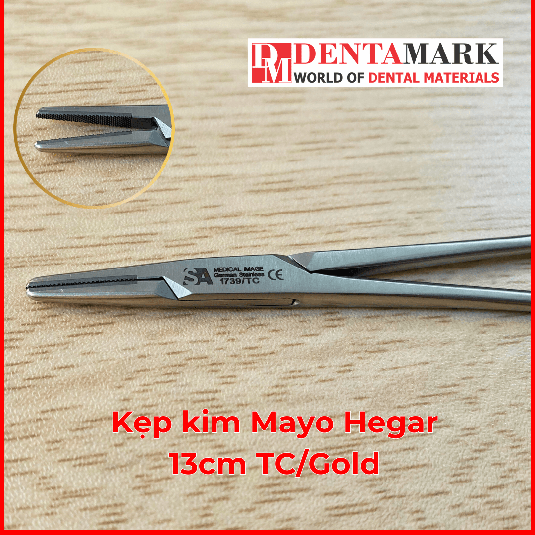 Kìm kẹp kim SA Medical Mayo Hegar TC/Gold 13cm/16cm/18cm