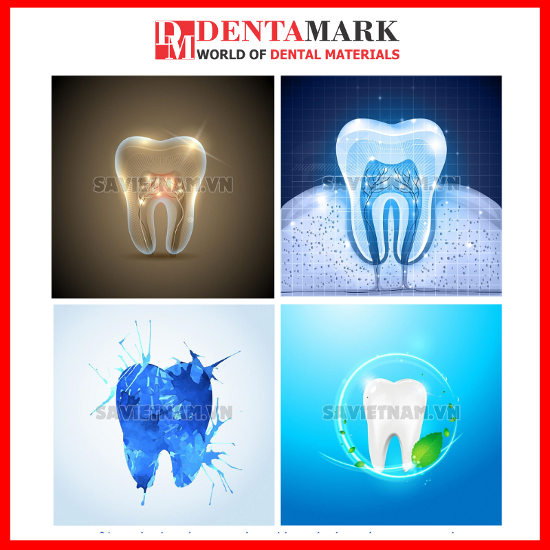 Tranh nha khoa hình răng đẹp trang trí phòng khám