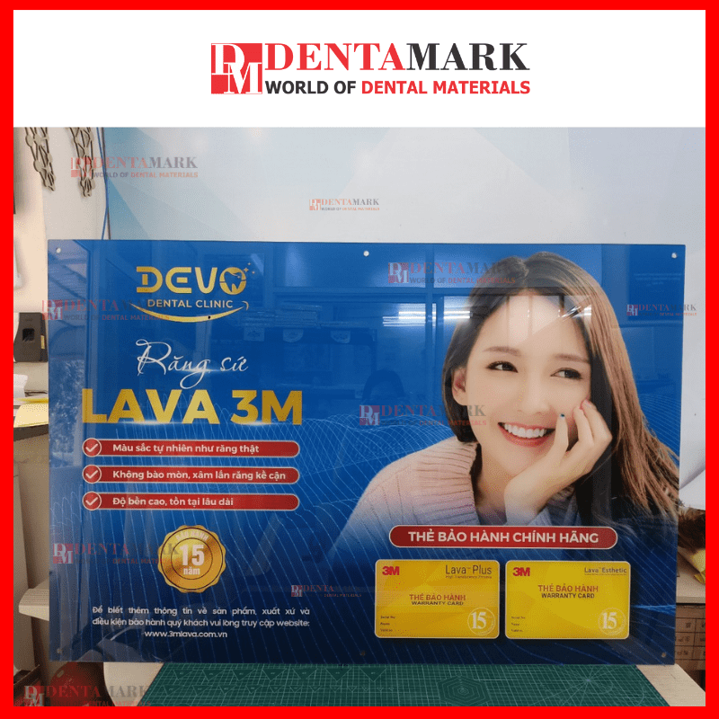 Tranh nha khoa Poster quảng cáo răng sứ Lava Plus