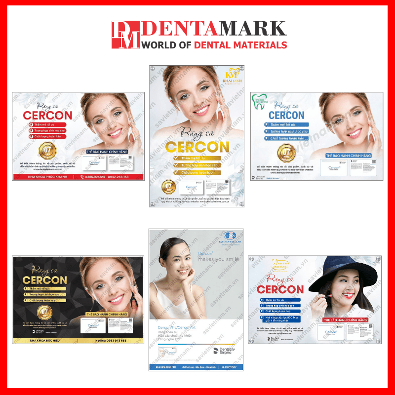 Tranh nha khoa Poster quảng cáo răng sứ Cercon