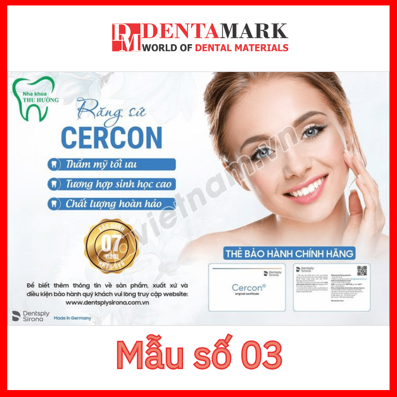 Tranh nha khoa Poster quảng cáo răng sứ Cercon
