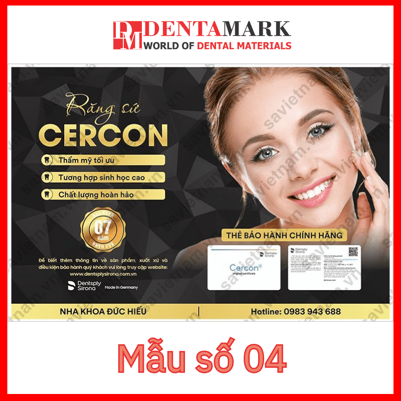 Tranh nha khoa Poster quảng cáo răng sứ Cercon