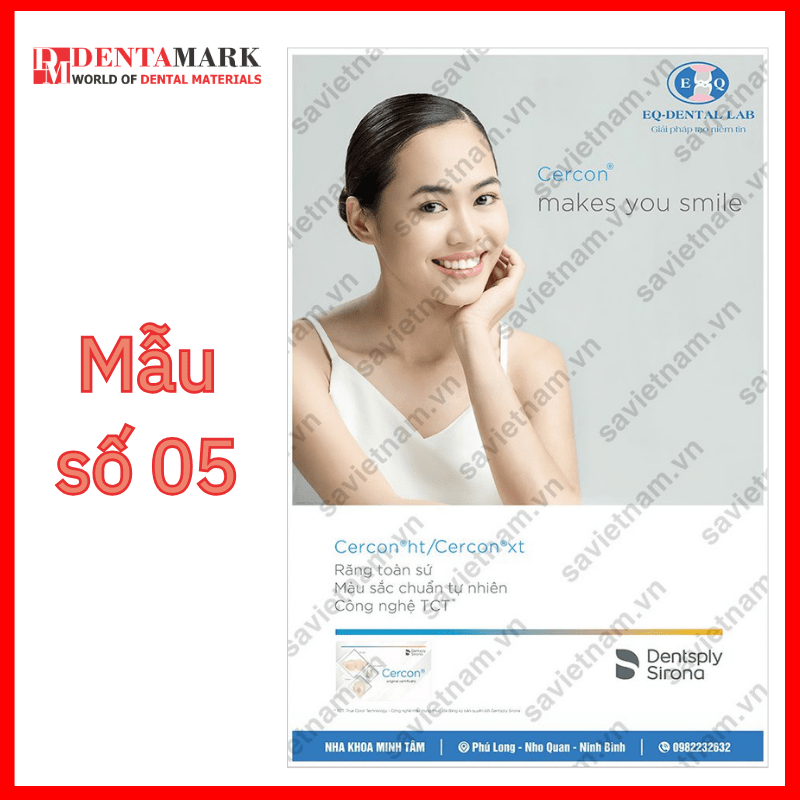 Tranh nha khoa Poster quảng cáo răng sứ Cercon