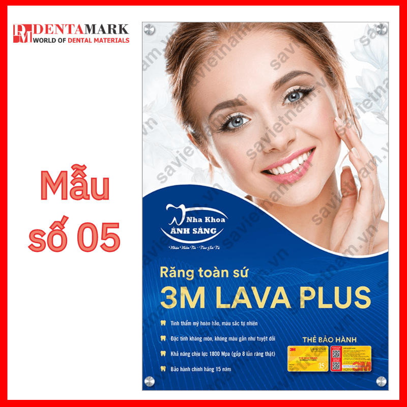 Tranh nha khoa Poster quảng cáo răng sứ Lava Plus