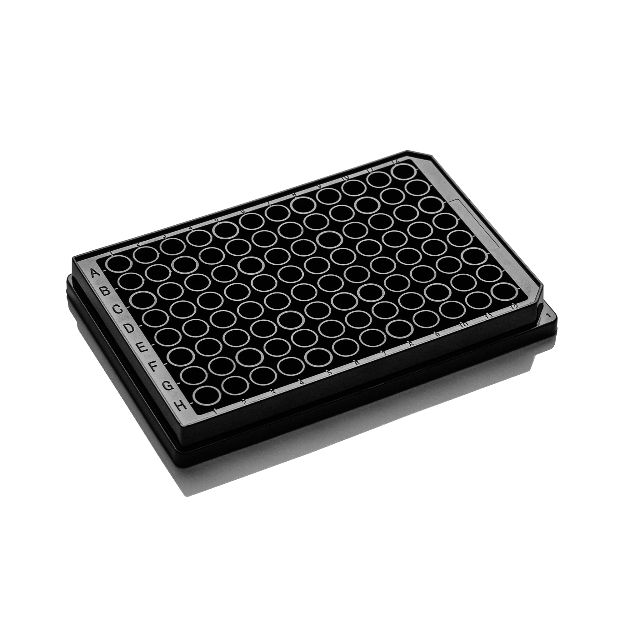 96-well cell culture plate, frame, transparent flat bottom (not treated ...