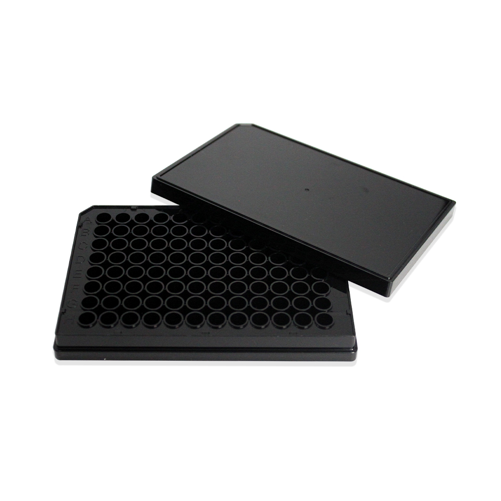 96-well cell culture plate, black plate, black cover